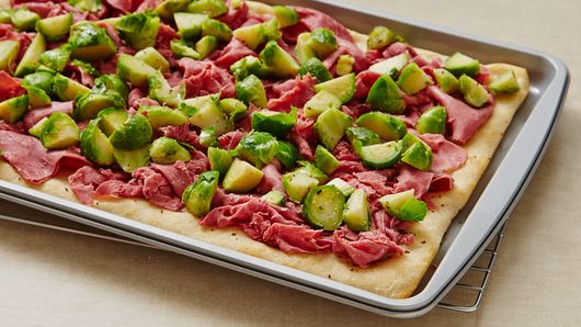 Brussels Sprouts-Reuben Flatbread Recipe - Pillsbury.com