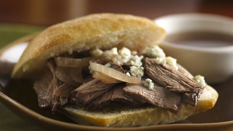 Zinfandel Beef and Blue Cheese Sandwiches Recipe - BettyCrocker.com