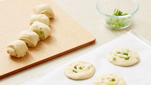 Creamy Chipotle Butternut Squash Soup with Onion Crescent Rounds Recipe ...