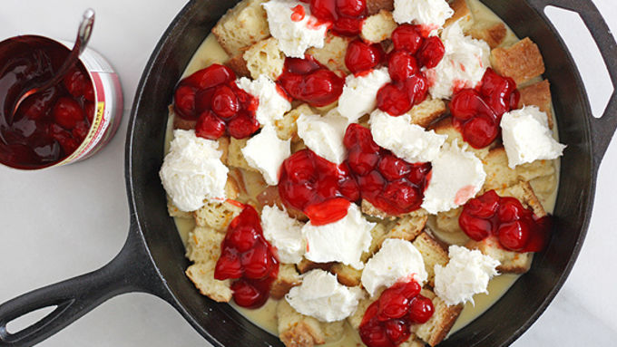 Cherry Cheesecake Bread Pudding Recipe - Tablespoon.com