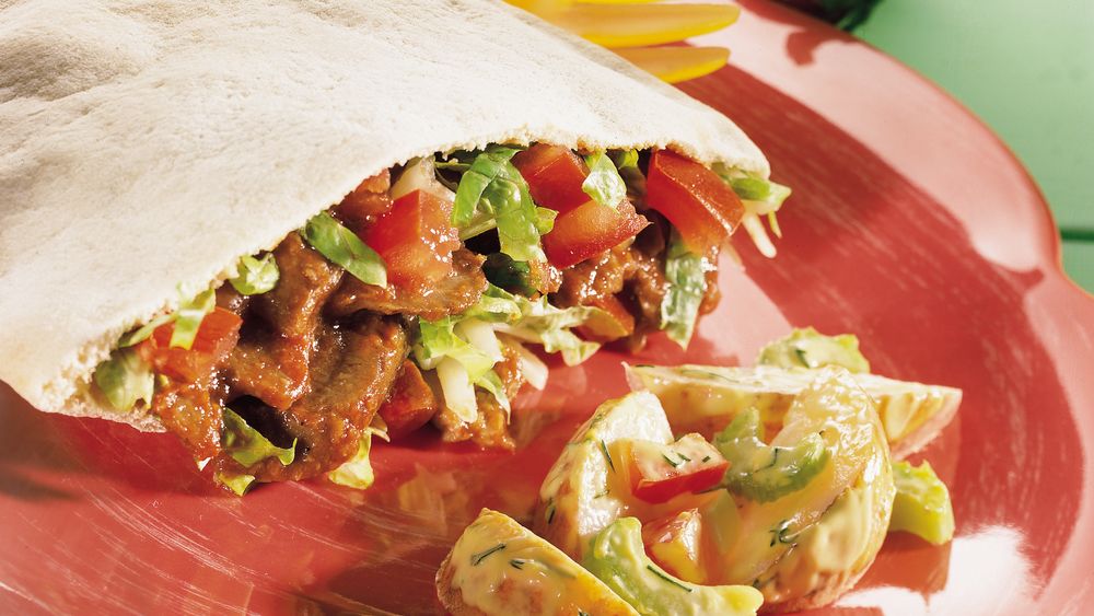Cheesy Barbecue Beef Sandwich Pockets recipe from Pillsbury.com