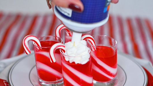 Candy Cane Jello Shots Recipe - Tablespoon.com