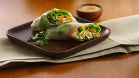 Veggie-Fish Spring Rolls with Dipping Sauce Recipe - BettyCrocker.com