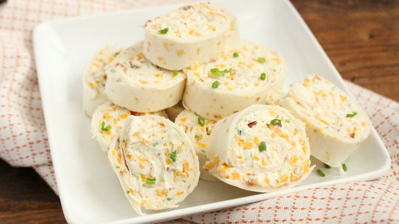 Bacon-Cheddar-Ranch Pinwheels Recipe - BettyCrocker.com