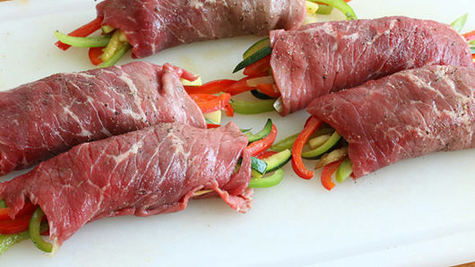 Balsamic-Glazed Steak Rolls Recipe - Tablespoon.com