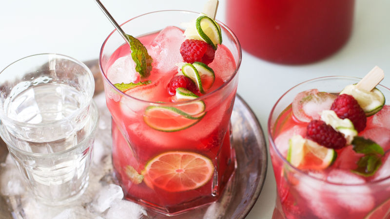 Raspberry-Mint Limeade Recipe - BettyCrocker.com