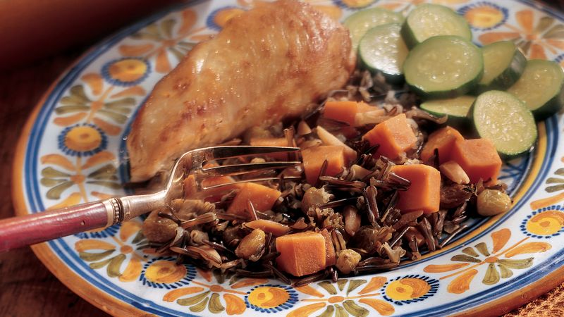 Chicken and Rice Pilaf with Yams Recipe - BettyCrocker.com