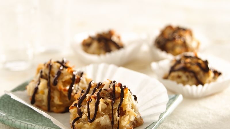 Dark Chocolate-Glazed Orange Macaroons Recipe - BettyCrocker.com