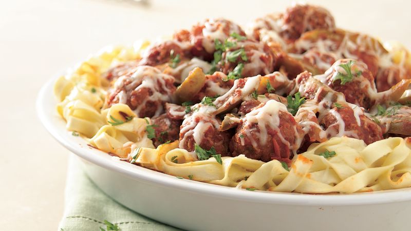 Italian Meatball Pie Recipe - BettyCrocker.com