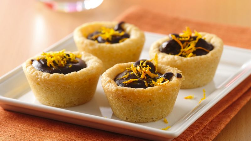 Chocolate-Orange Cocktail Cookie Cups Recipe - Pillsbury.com