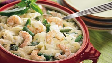 Creamy Shrimp and Shell Pasta recipe from Pillsbury.com