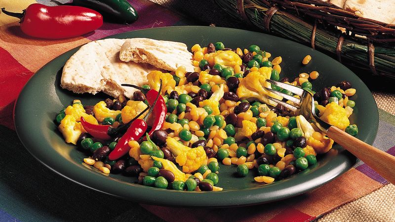 Indian Split Peas with Vegetables Recipe - BettyCrocker.com