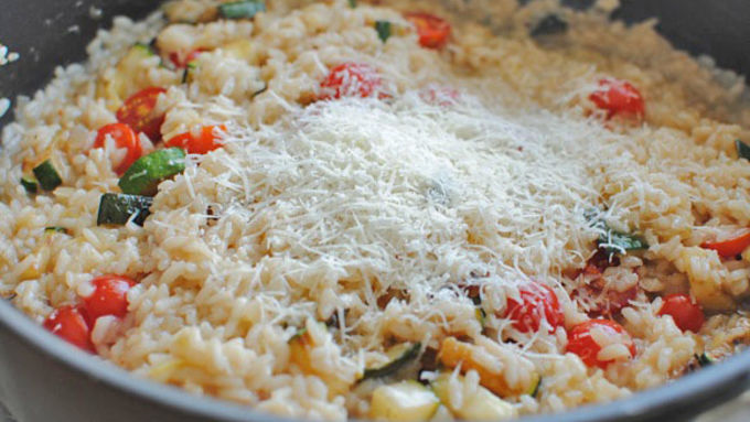 Lemony Garden Vegetable Risotto Recipe - Tablespoon.com