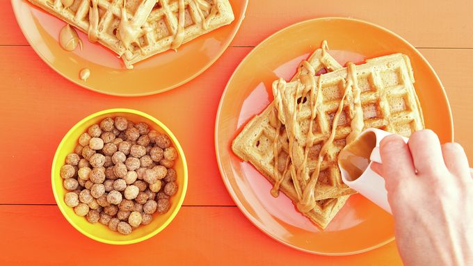 REESE’S PUFFS Peanut Butter Waffles Recipe - BettyCrocker.com