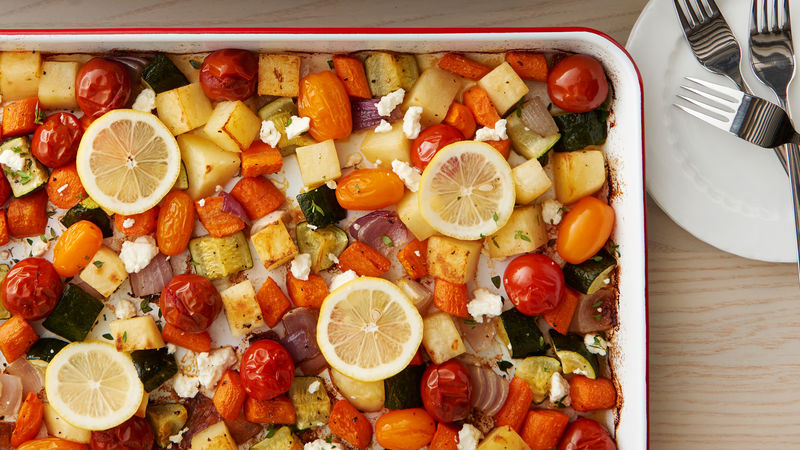 Easy Roasted Mixed Vegetables Recipe - BettyCrocker.com