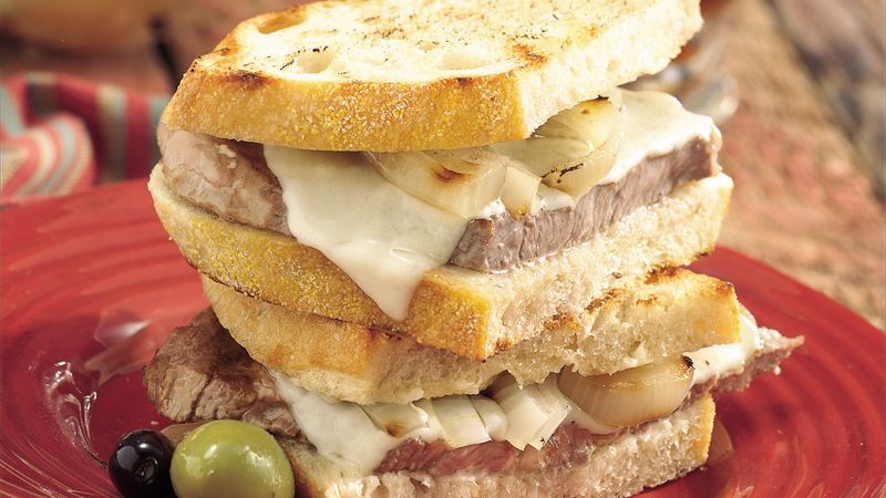 Grilled Rib Eye Sandwich Melts Recipe - Pillsbury.com