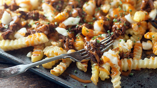 Pulled Pork Poutine Recipe - Tablespoon.com