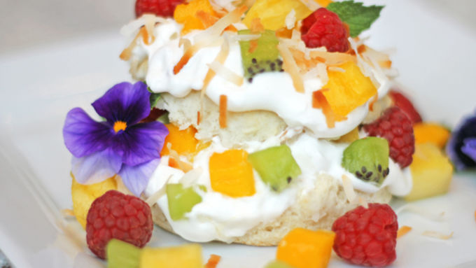 Pina Colada Shortcake Stacks Recipe - Tablespoon.com