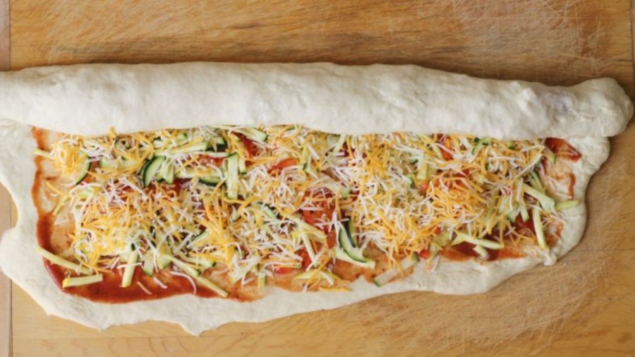 Receta de Rollos de Pizza Vegetariana | QueRicaVida.com