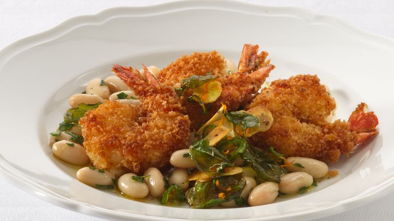 Angry Shrimp with Tuscan White Beans Recipe - BettyCrocker.com